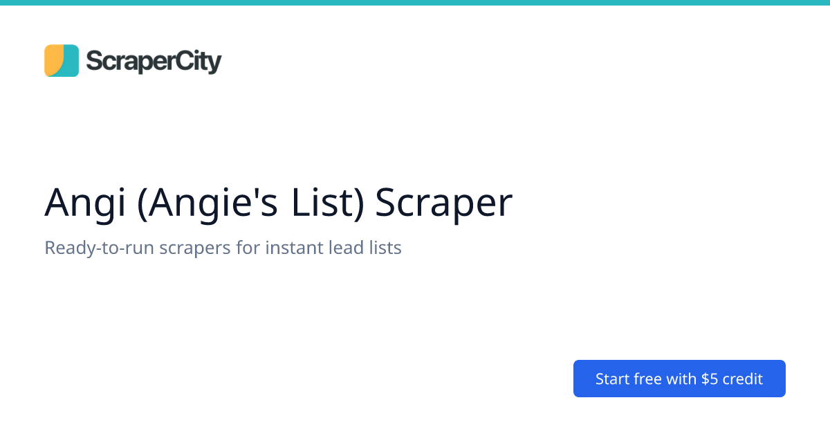 Angi (Angie's List) Scraper - Extract Home Service Professionals ...